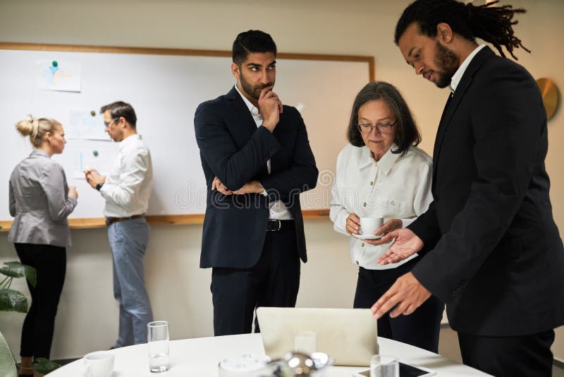 Start-up Team in Strategy and Project Planning Stock Image - Image of ...