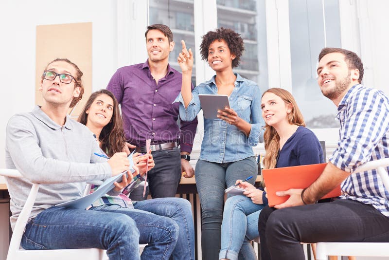 Start-up Team with Vision in Project Planning Stock Image - Image of ...