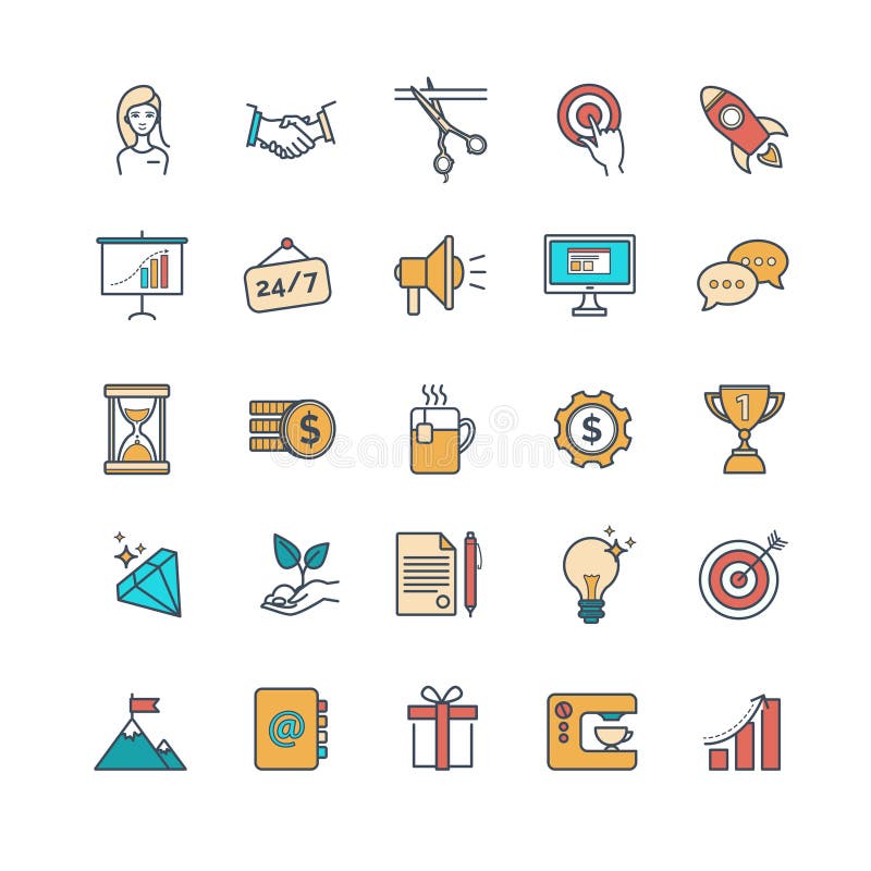 Start up vector icons stock vector. Illustration of development - 74766077