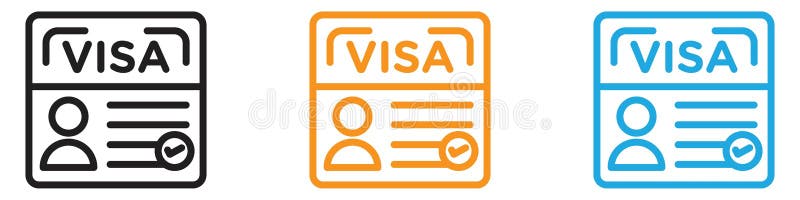 Start Up Visa Icon Vector Logo Set Collection for Web App Ui Stock ...
