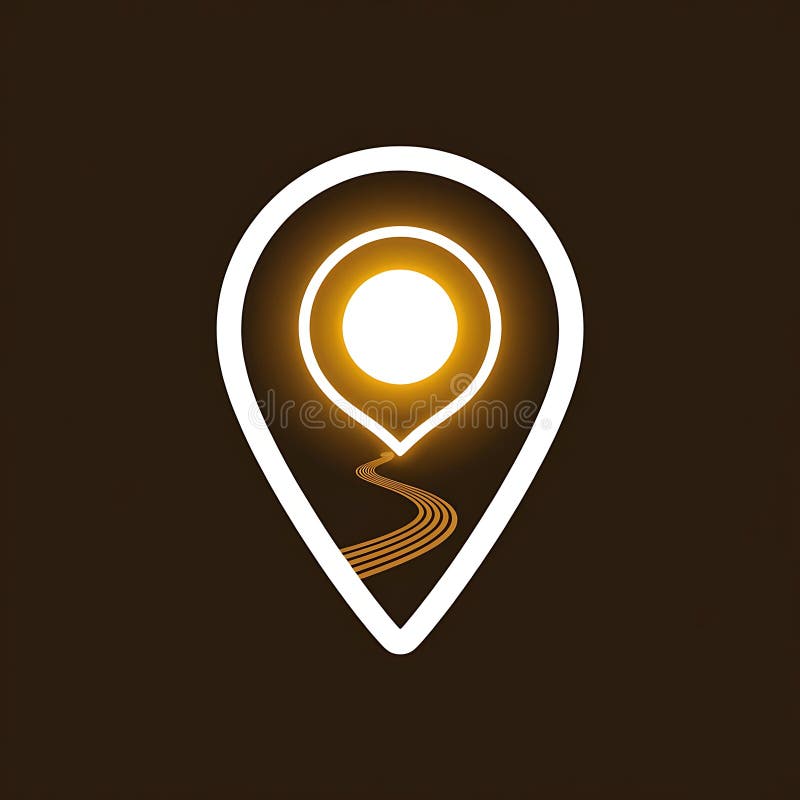 Start Where You are GPS Map Pin with Motivational Path, with Thick ...