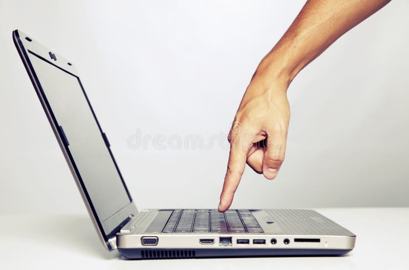 Start Working with My Laptop Computer Stock Image - Image of notebook ...