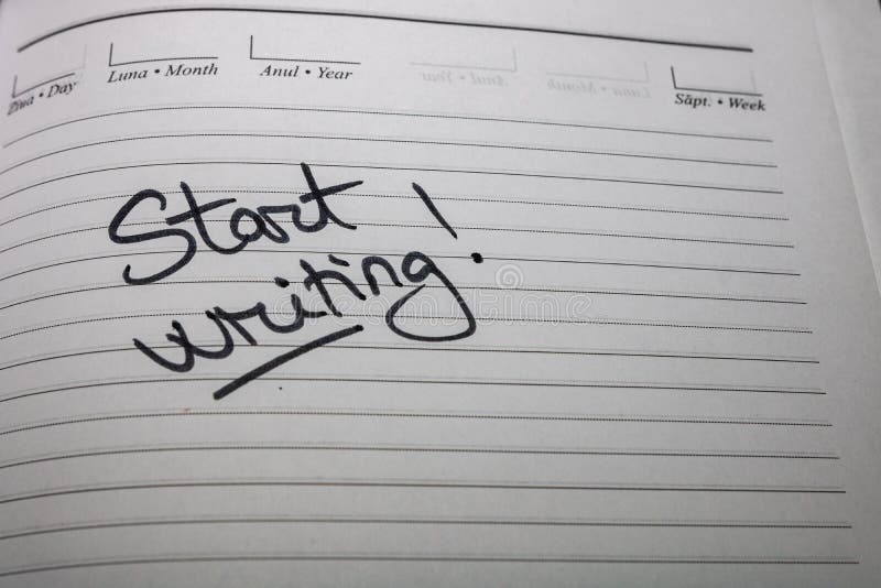 Start Writing, Handwriting Text on Page of Office Agenda. Copy Space ... Start Writing, Handwriting Text on Page of Office Agenda. Copy Space ...