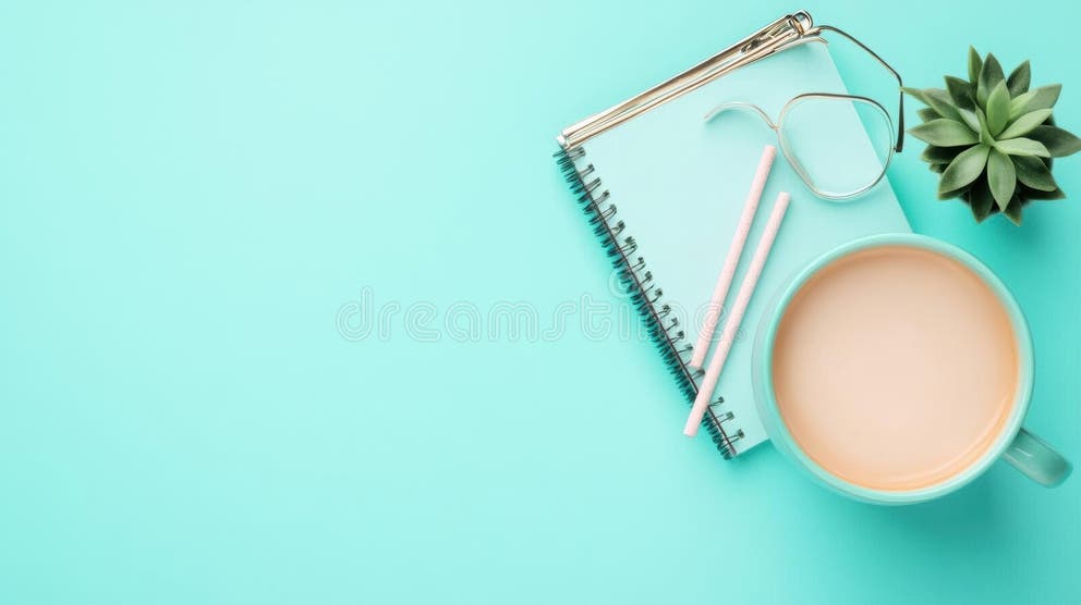 Start Your Day with Coffee and Planning with Study Theme Stock Photo ...