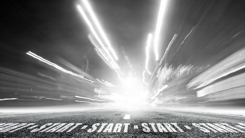 Start your way stock image. Image of empty, asphalt, sign - 58869213