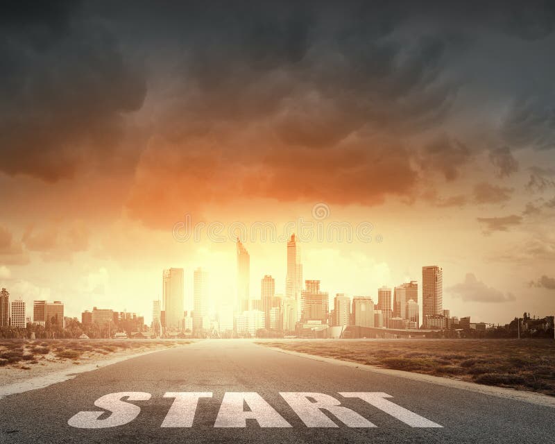 Start your way stock photo. Image of freeway, route, freedom - 58955706