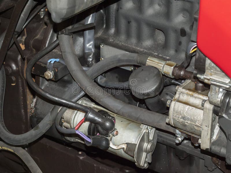 Starter for the engine stock photo. Image of motor, industrial - 109404670