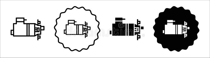 Starter Icon Symbol Set Collection. Starter Simple Vector Sign Bundle ...