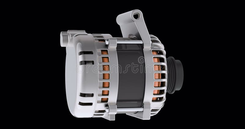 Starter, Starter Motor, Rotation Animation, Seamlessly Loopable. 3D ...