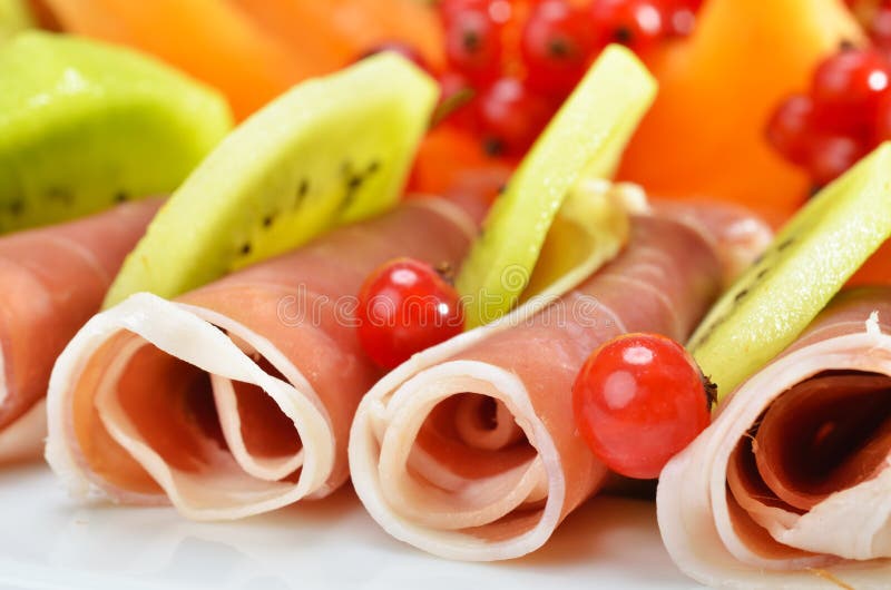 Starters plate stock image. Image of colorful, fruit - 19695879