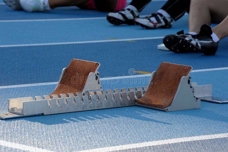 Starting block stock image. Image of stadium, white, shoe - 21197701