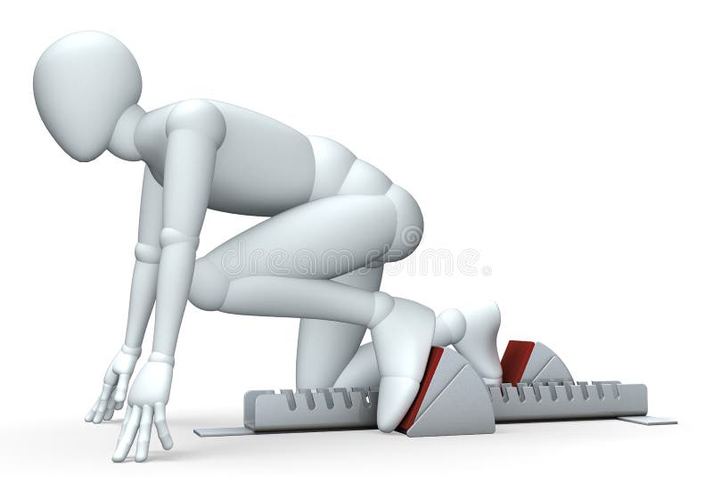 Runner Starting Block Stock Illustrations – 98 Runner Starting Block ...