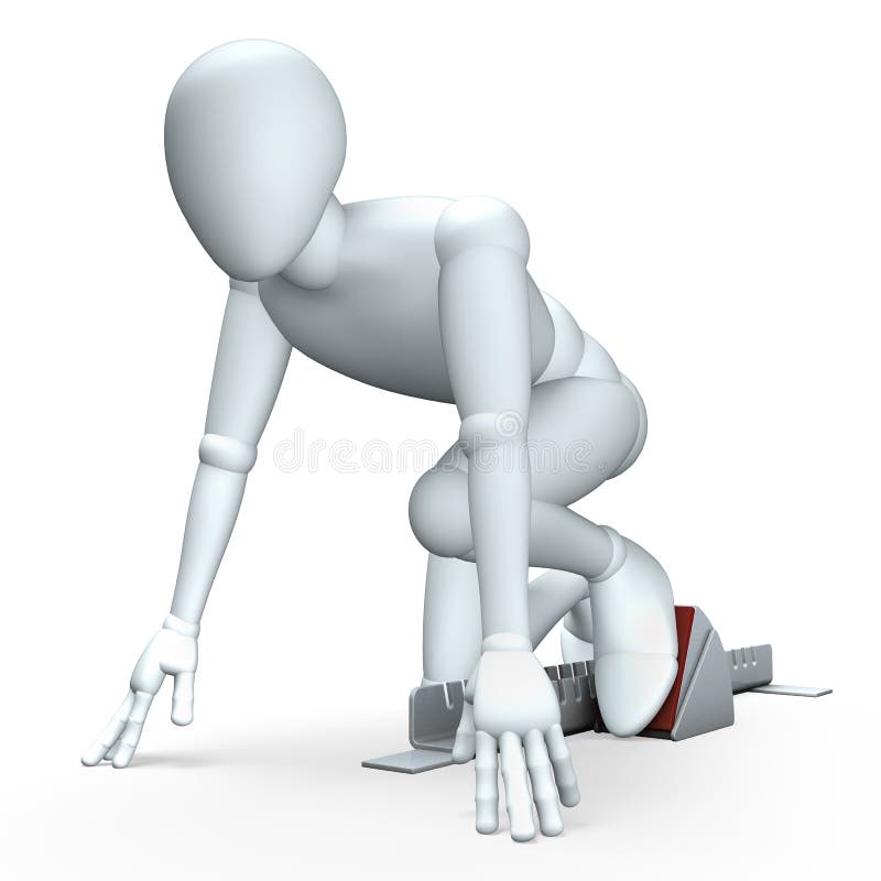 Runner Starting Block Stock Illustrations – 98 Runner Starting Block ...