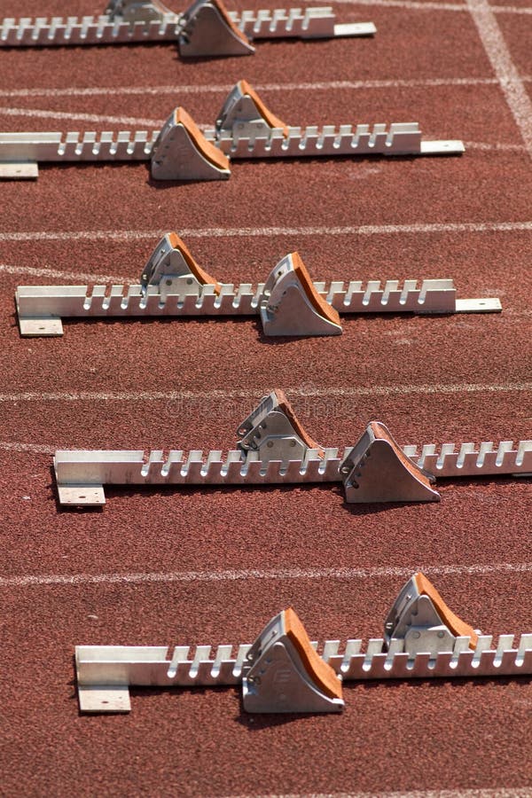 Starting in Track and Field Stock Photo - Image of action, contest ...