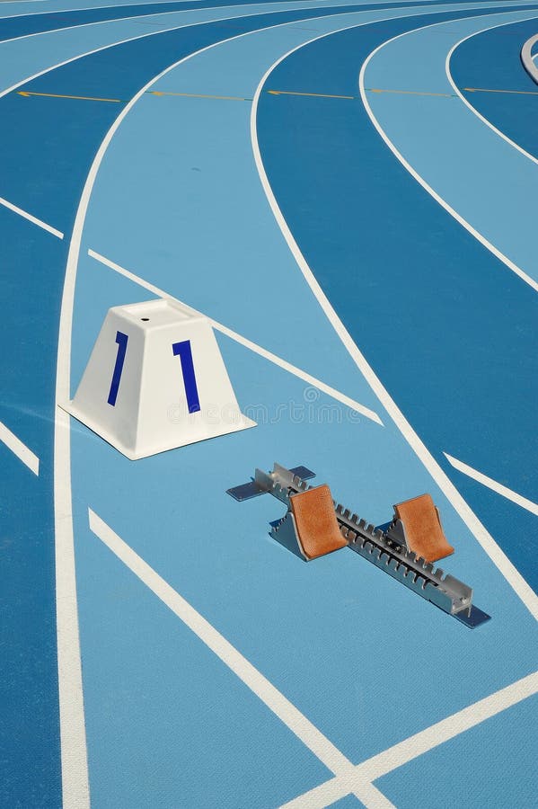 Starting blocks stock image. Image of line, start, sprint - 20869807