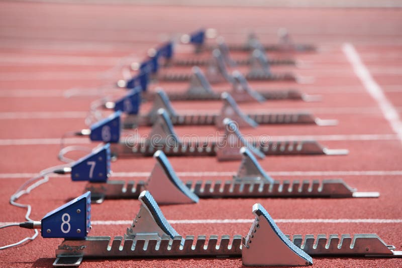 Starting blocks stock photo. Image of running, athletics - 38009400