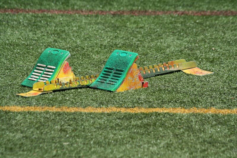 Starting blocks stock photo. Image of compete, starting - 9345616