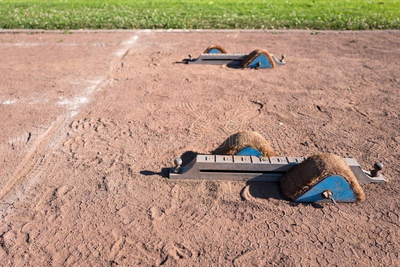 Starting blocks stock image. Image of lines, sports, bottleneck - 96527405