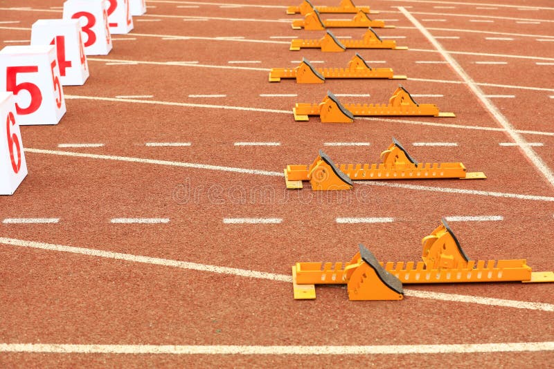 Starting blocks stock image. Image of sprinting, contest - 177314589