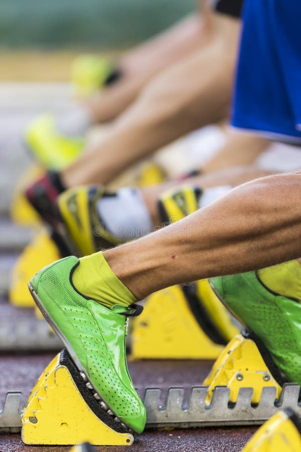 Starting blocks stock image. Image of line, sports, contest - 59596889