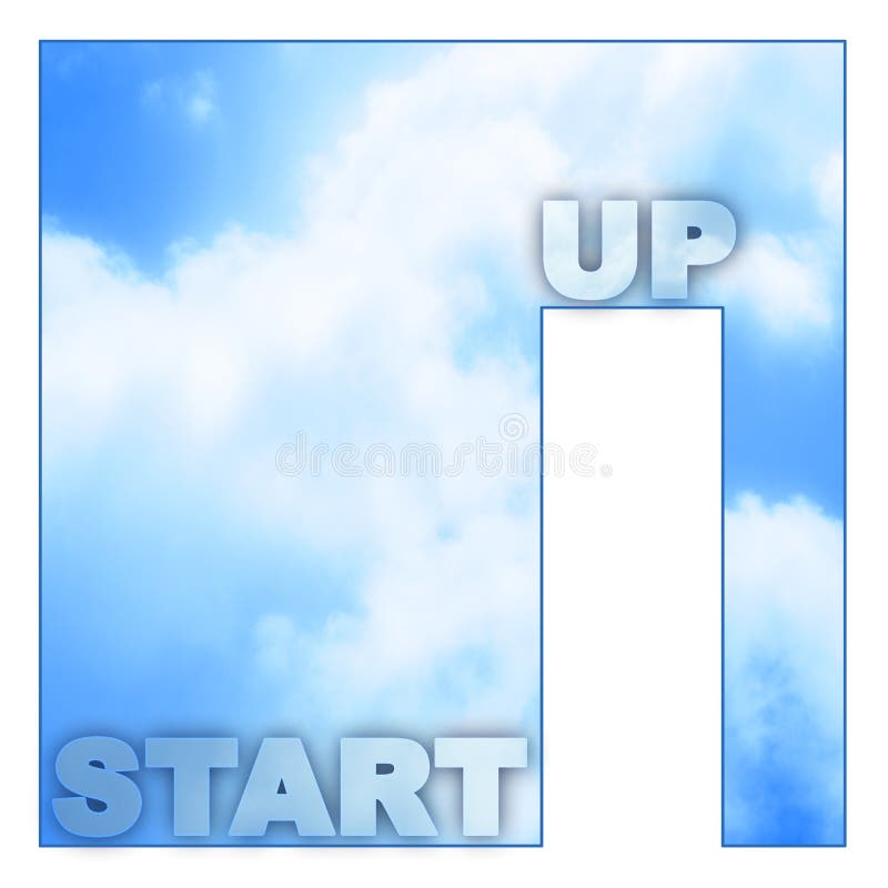 Starting from the Bottom and Going Up - Start Up Concept Image with ...