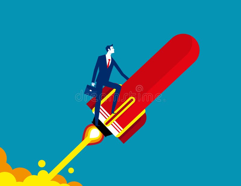 Starting Business. Business Start Up Vector Illustration Stock Vector ...