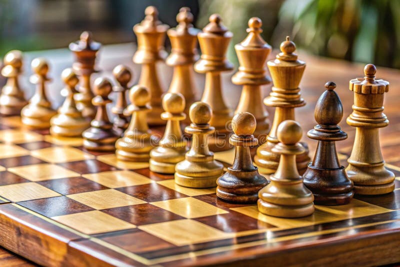 The Starting Chess Position on the Chessboard Stock Illustration ...