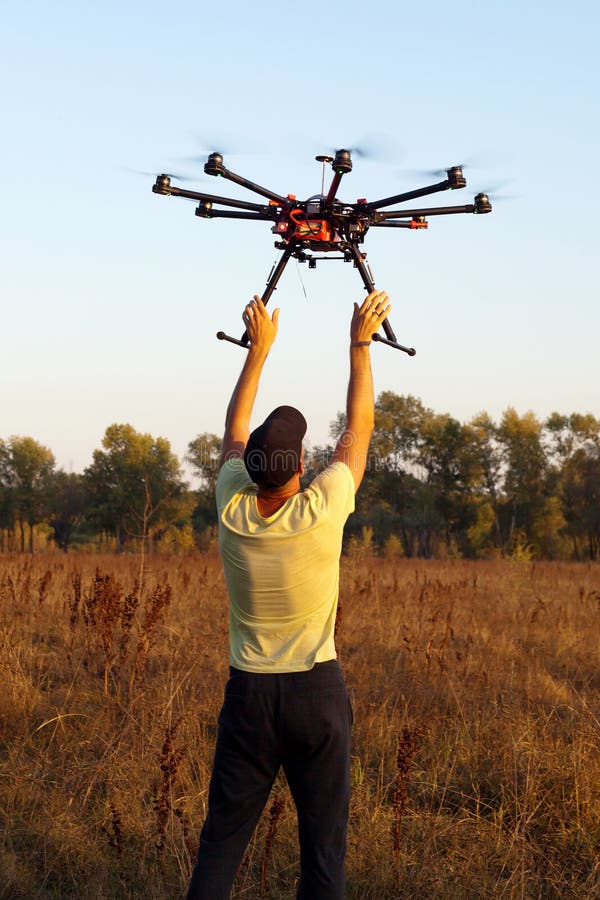 Starting copter stock image. Image of multirotor, propeller - 60491377