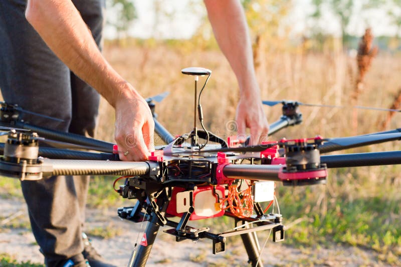 Starting copter stock image. Image of outdoors, drone - 60498249