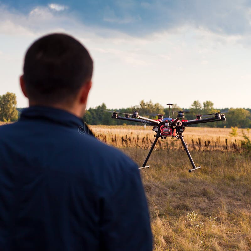 Starting copter stock photo. Image of person, male, adult - 60501900