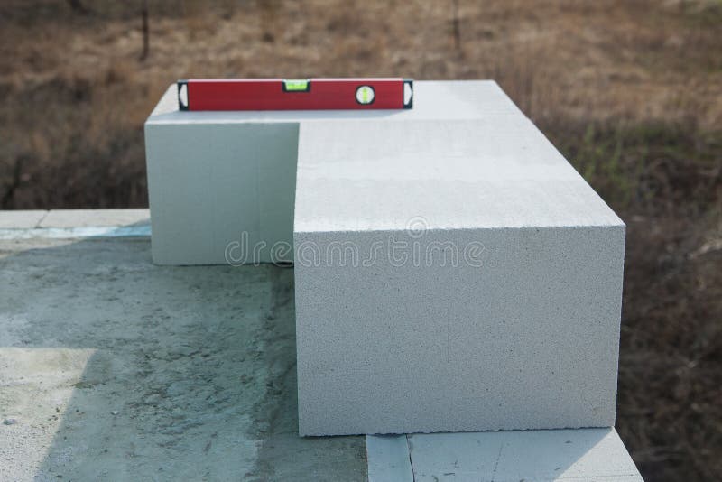 Starting corner blocks stock photo. Image of corner, masonry - 53968620