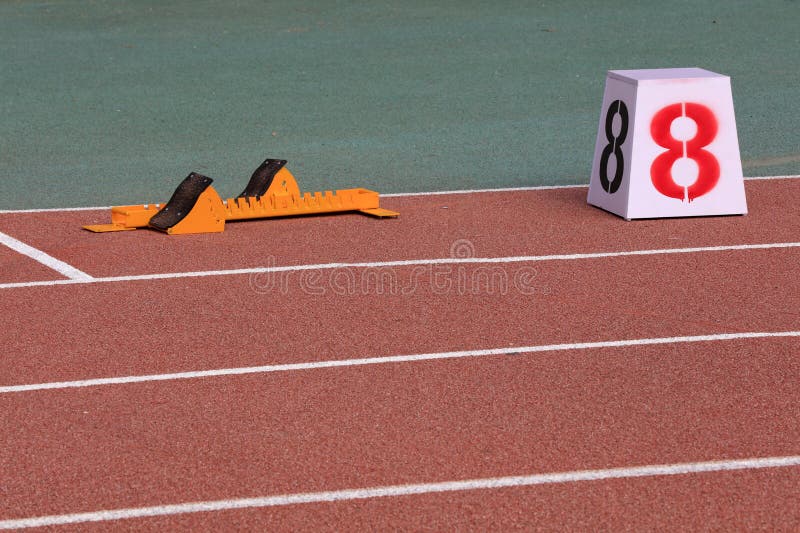 Starting Frame and Runway Number Stock Image - Image of outdoors ...