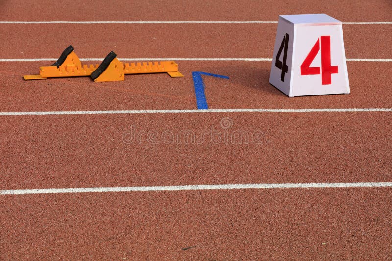 Starting Frame and Runway Number Stock Image - Image of running ...
