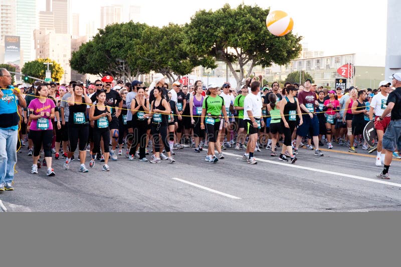Starting Gate at the Rock N Roll Marathon Editorial Stock Image - Image ...