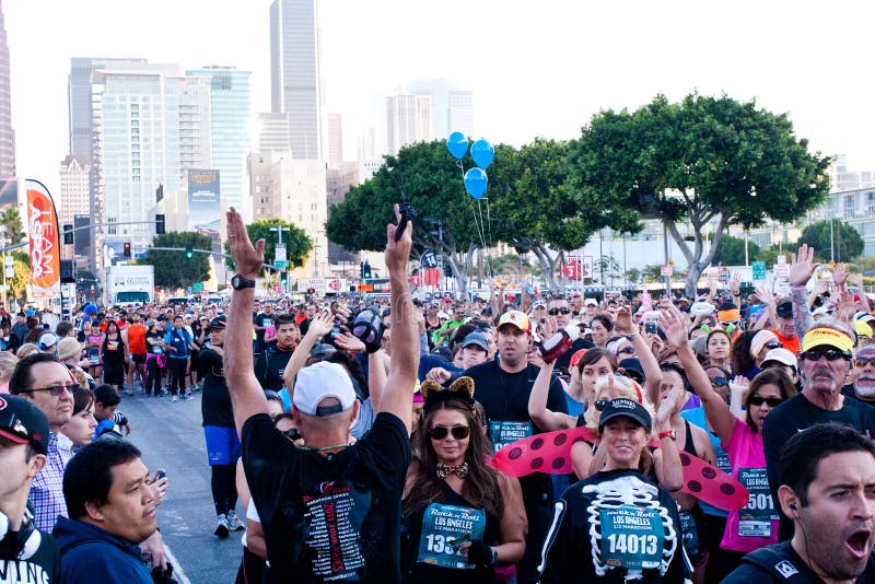 Starting Gate at the Rock N Roll Marathon Editorial Stock Image - Image ...