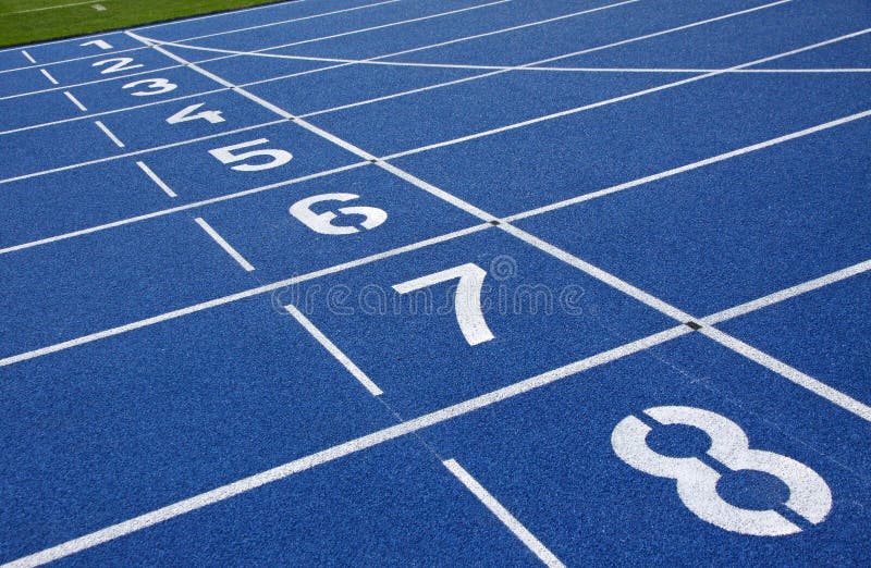 Starting Grid of Race Track Stock Image - Image of cinder, distance ...