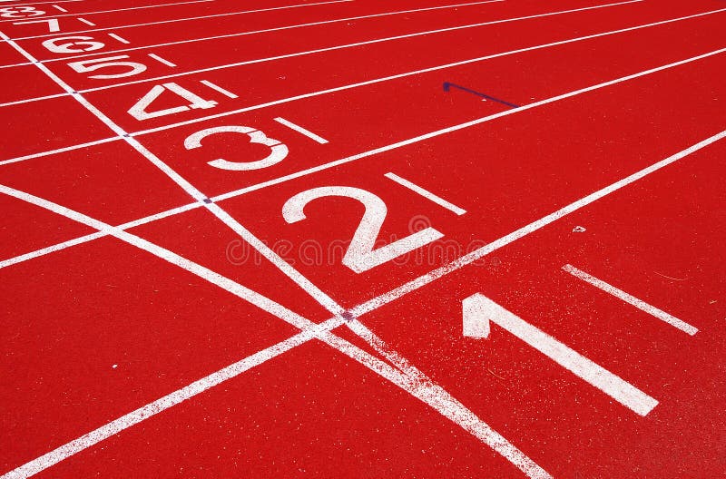 Starting Grid of Race Track in Stadium Stock Photo - Image of goal ...