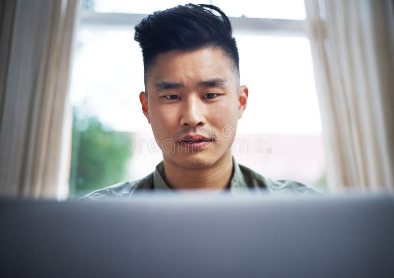 Starting His Own Design Business from Home. a Handsome Young Man ... Starting His Own Design Business from Home. a Handsome Young Man ...