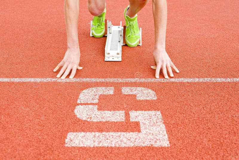 At the starting line stock image. Image of marks, sprinting - 4927141