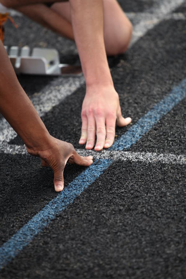 Starting line stock photo. Image of determination, athletics - 7565322