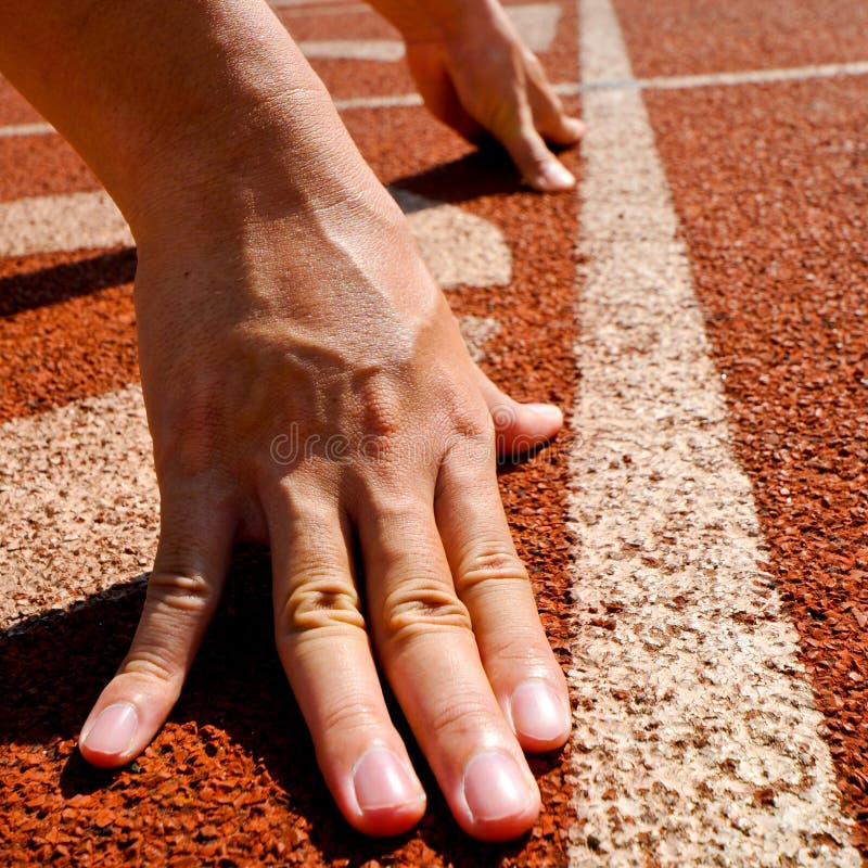 Starting line stock image. Image of hands, concentration - 27896919