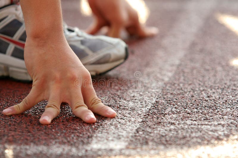 At the starting line stock image. Image of marks, sprinting - 4927141