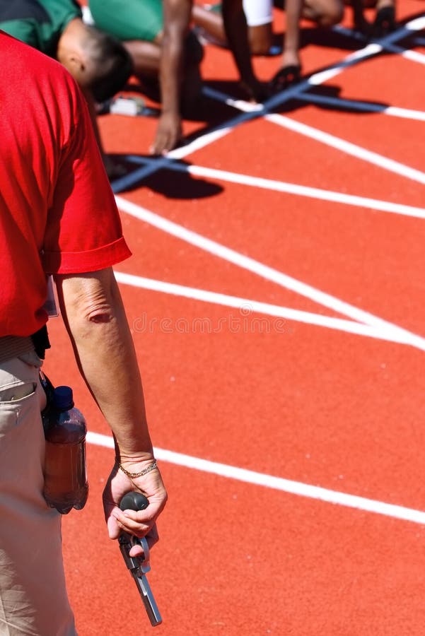 Track Meet Starting Gun stock photo. Image of school, meet - 2522152