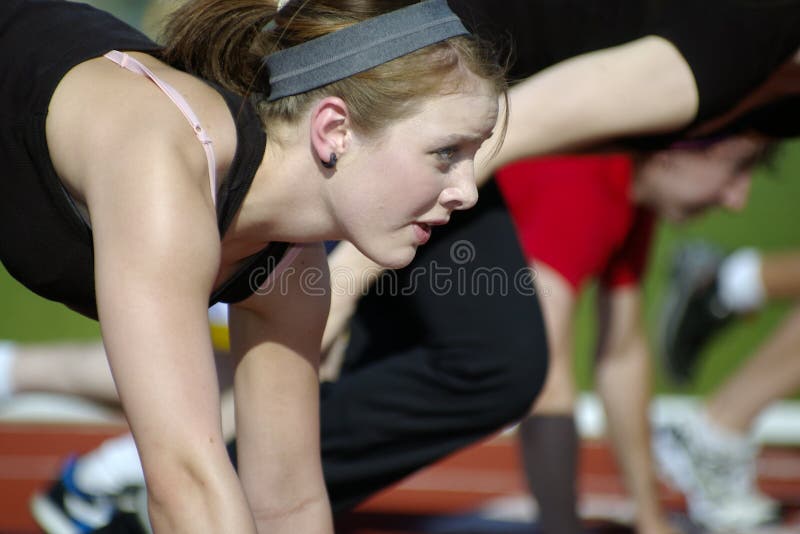 At the Starting Line stock image. Image of athletic, field - 7647055