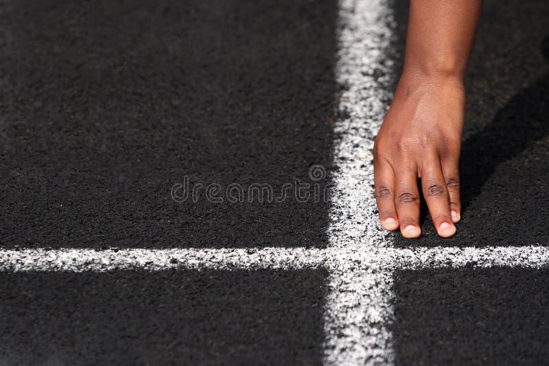 Starting line stock photo. Image of determination, athletics - 7565322