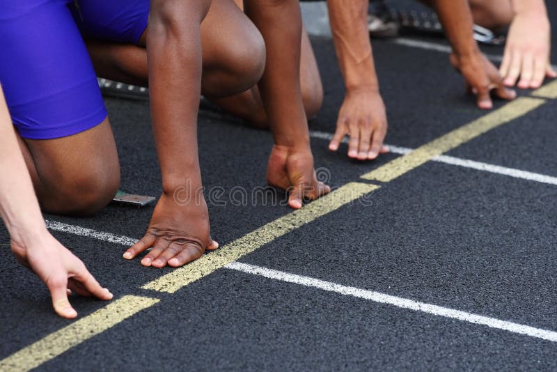 Starting line stock photo. Image of determination, athletics - 7565322