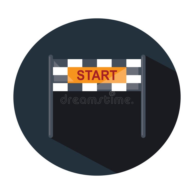 Starting Line Banner. Vector Illustration Decorative Design Stock ...