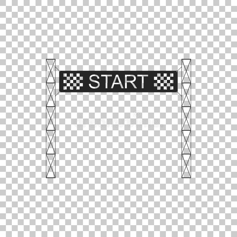 Starting Line Icon Isolated on Transparent Background. Start Symbol ...