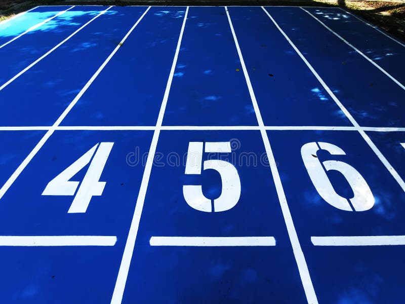 The Starting Number of the Stadium or Athlete S Track (1.2.3.4.5.6.7.8 ...