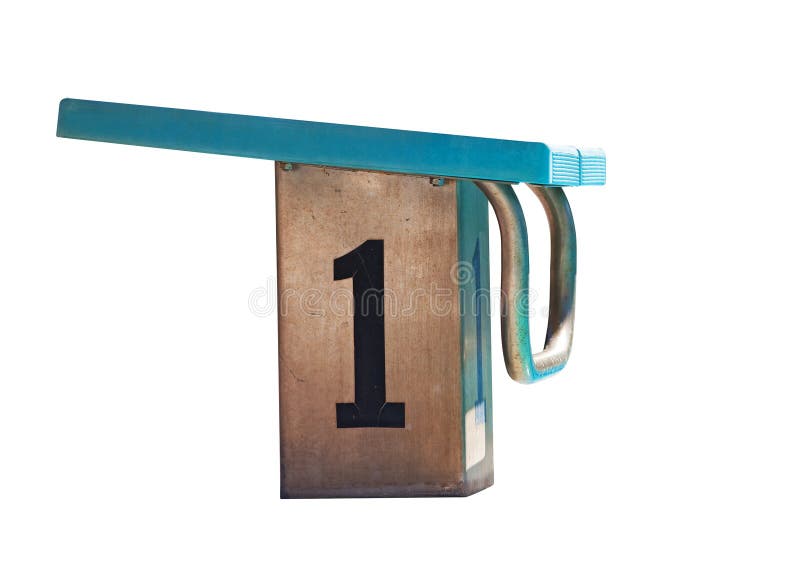 Starting place number one stock photo. Image of outside - 54875798